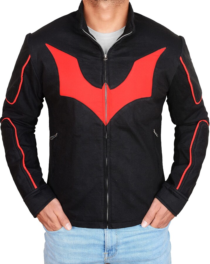 LP-FACON Mens Batman Costume - Terry Mcginnis Black Superhero Cosplay ...