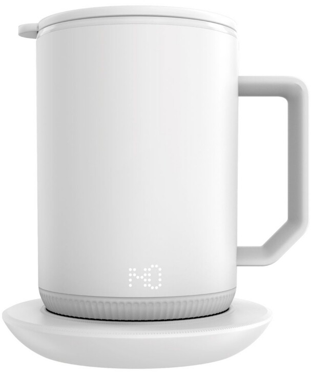 ionMug and Coaster - Stainless Steel Self-Heating Coffee Mug with Lid ...