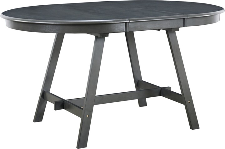 Simplie Fun Wood Dining Table Round Extendable Dining Table For Dining ...