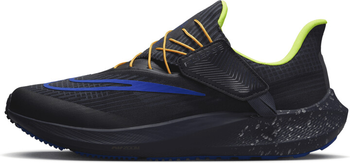 Nike Men's Pegasus FlyEase Easy On/Off Road Running Shoes in Black ...