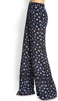 Forever 21 Floral Wide-Leg Pants - ShopStyle