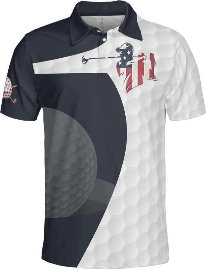 HIVICHI Golf Shirts for Men Hawaiian Tropical Funny Crazy Print Mens ...