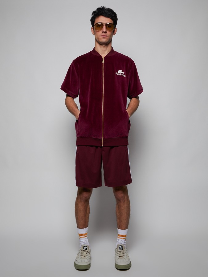 Lacoste X Ricky Regal Velvet Zip Jacket Sirius - ShopStyle Outerwear