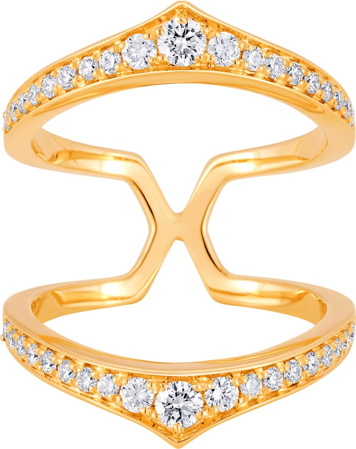 Sara Weinstock Lucia Negative Space Diamond Ring - ShopStyle