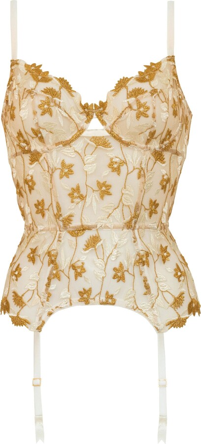 Studio Pia Women's White Soraya Basque In Ivory - ShopStyle Lingerie ...