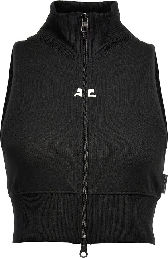 Courreges Interlock Tracksuit Cropped Vest - ShopStyle