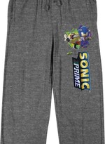 Sonic the Hedgehog Sonic Prime Sonic & Logo Men's Gray Heather Sleep ...