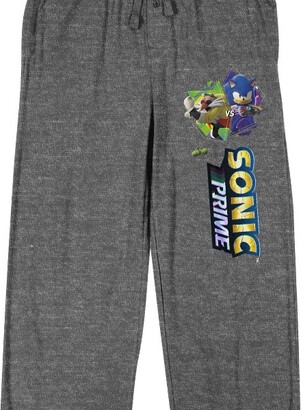 Sonic the Hedgehog Sonic Prime Sonic & Logo Men's Gray Heather Sleep ...