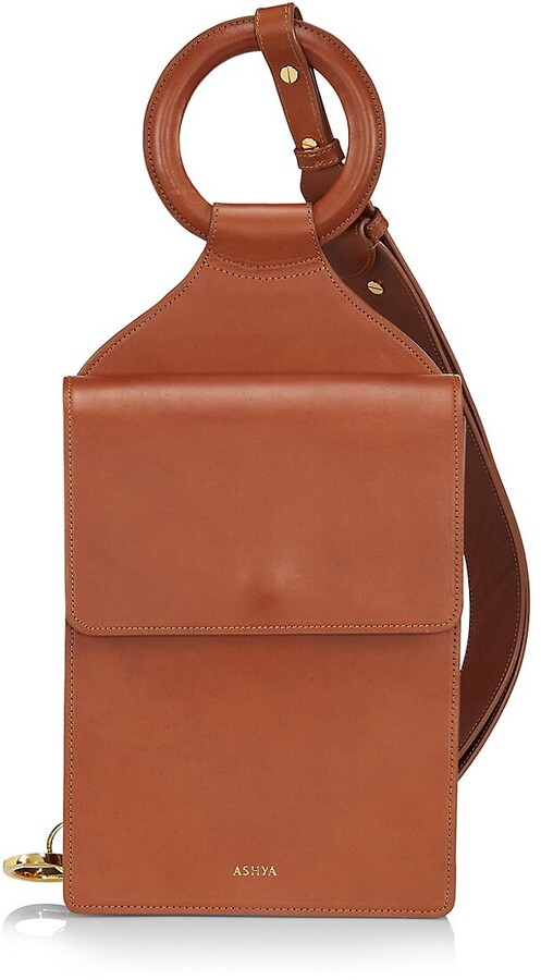 ASHYA Shema Leather Slingback Bag - ShopStyle Wallets & Card Holders