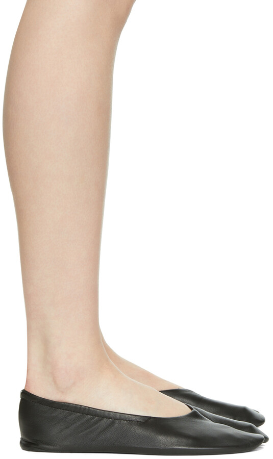 Y's Black Tabi Slippers - ShopStyle Flats