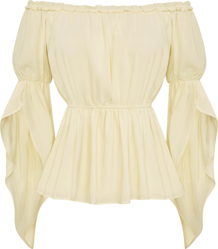 SCARLET DARKNESS Long Sleeve Renaissance Tops Women Off Shoulder ...