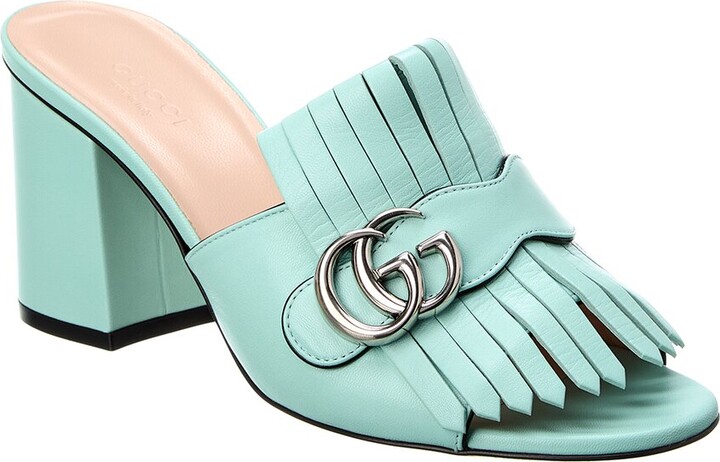 Gucci Gg Marmont Leather Mule - ShopStyle