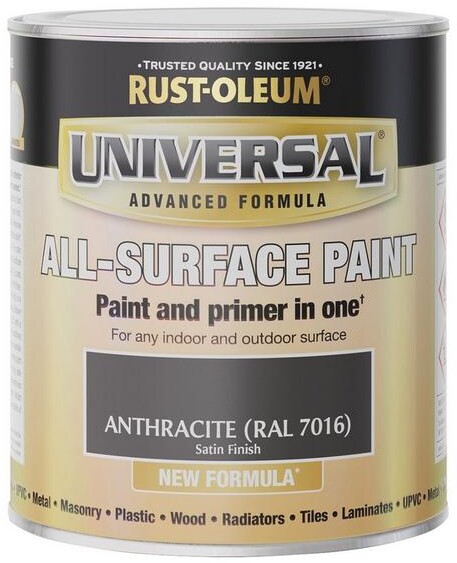 Rust-Oleum Universal All-Surface Satin Finish Paint – Anthracite ...