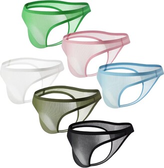 Faringoto Men's Jockstrap Athletic Supporter Underwear Thong G-String ...