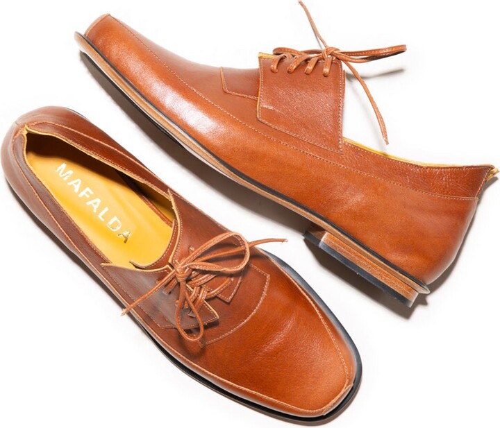Mafalda Women's Fran Oxford Shoes Havana Brown - ShopStyle Flats