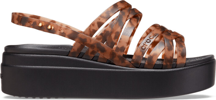 Crocs Women's Brooklyn Tortoise Strappy Low Wedge - ShopStyle