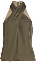 Theory Twist Halter Top - ShopStyle