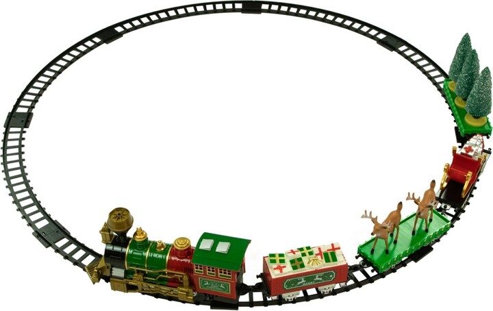 Northlight Battery Operated Lighted and Animated Christmas Train With ...