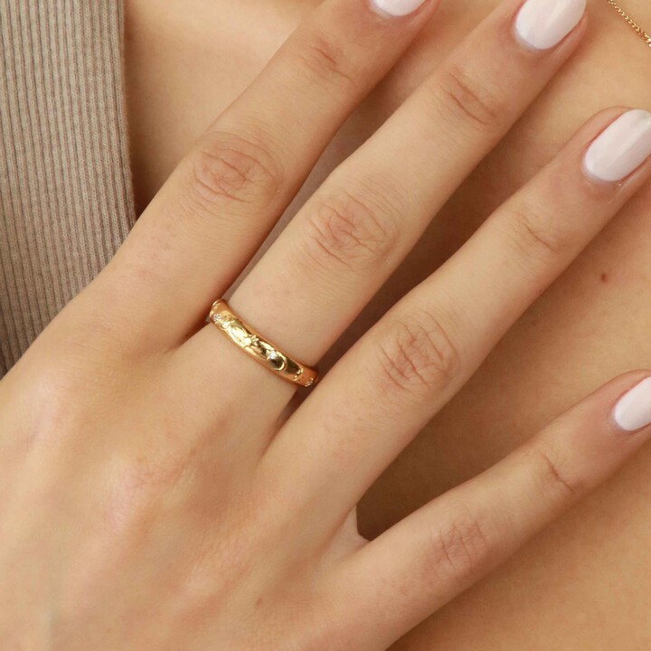 ASTRID & MIYU Celestial Band Ring in Gold - ShopStyle