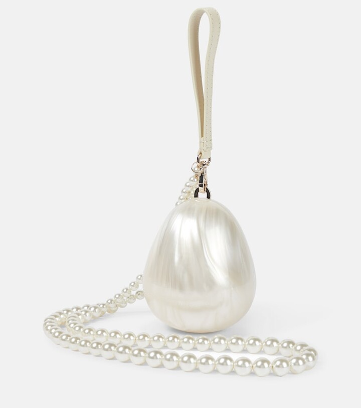 Simone Rocha Egg embellished clutch - ShopStyle