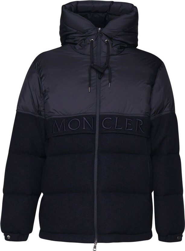 Moncler Logo Patch Hooded Coat - ShopStyle