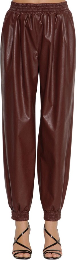 MSGM Boxy Faux Leather Pants - ShopStyle