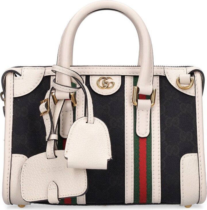 Gucci Small Bauletto leather bag - ShopStyle