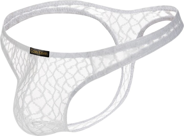 Casey Kevin Men's Thong Sexy Underwear Lace Thongs Low Rise G Strings ...