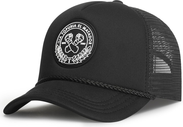 Oblack Trucker Cap Black Adjustable and Padded - Ilia Topuria Limited ...