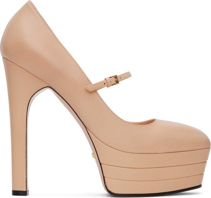 Gucci Pink Platform Pumps - ShopStyle