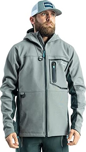 Whitewater Tamer Softshell Windproof Hooded Fishing Jacket (Shade ...
