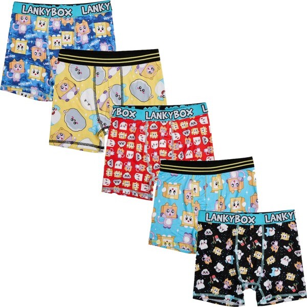 LankyBox All-Over Character Print 5-Pack Boy’ Boxer Brief-8 - ShopStyle