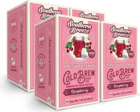 Southern Breeze Cold Brew Sweet Tea Raspberry Iced Tea with 20 ...