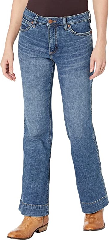 Wrangler Retro Green Jeans Trousers in Hadley - ShopStyle