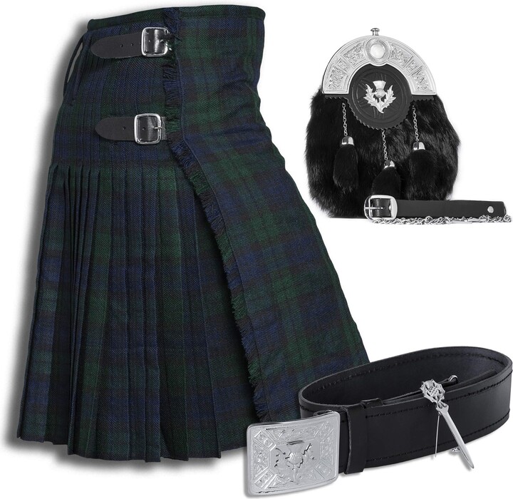 UMAM Tartan Kilt Set - 05 Pieces Kilt Accessories for Men - ShopStyle Suits