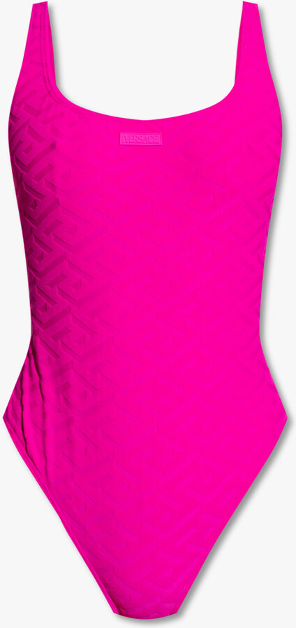 Versace One Piece Swimsuit Pink Shopstyle