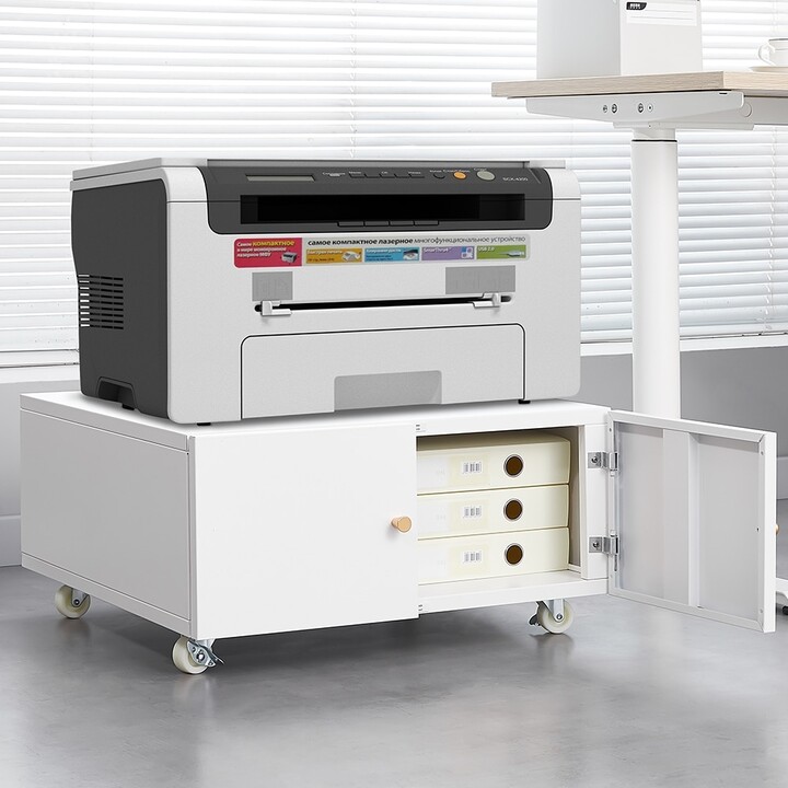 AISWORD Office Copier File Cabinet, Mobile Lateral Filing Cabinet with ...