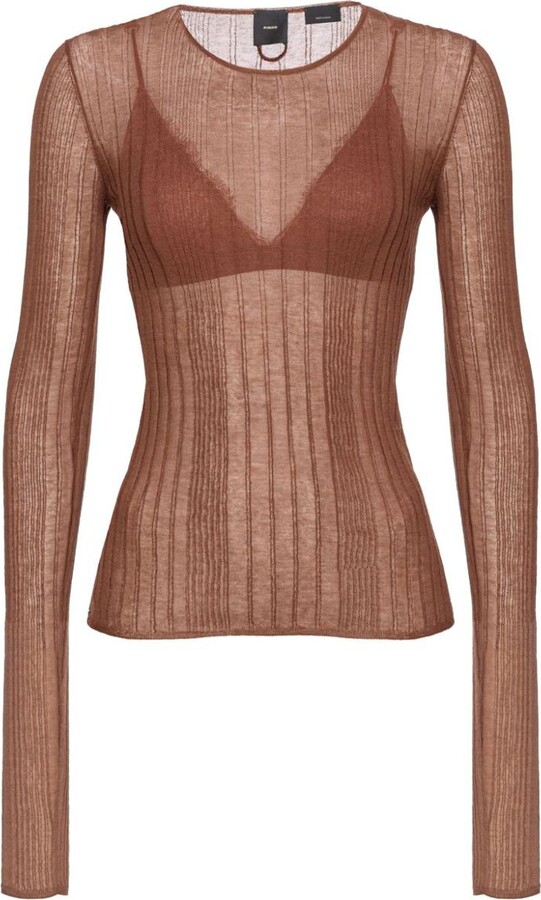 Pinko Semi-transparent top - ShopStyle