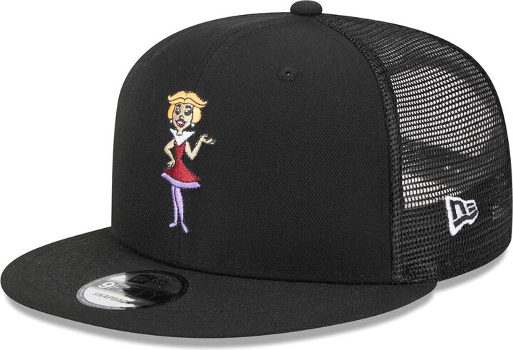 New Era Men's Black The Jetsons Jane Jetson Mesh Trucker 9FIFTY ...