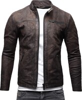 Crone Epic Men's Leather Jacket Cleane Lightweight Basic Jacket Made of ...