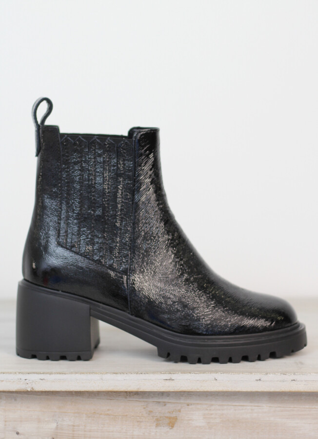 Donna Lei Naplak boot black patent - ShopStyle
