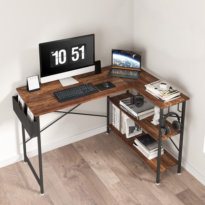 VEVOR Corner 7 Work Gaming Desk with Storage Shelves - ShopStyle