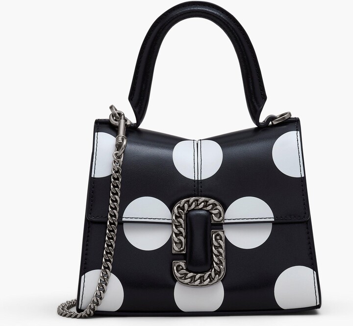 Marc Jacobs The Spots St. Marc Mini Top Handle - Black/white - ShopStyle