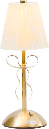 TJMAXX 12In Pleated Shade Bow Accented Rechargeable Touch Lamp - ShopStyle