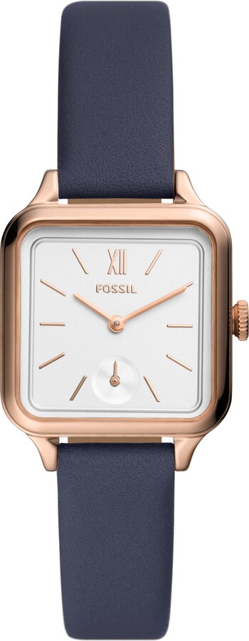 Fossil Women's Colleen Three-Hand, Rose Gold-Tone Stainless Steel Watch ...