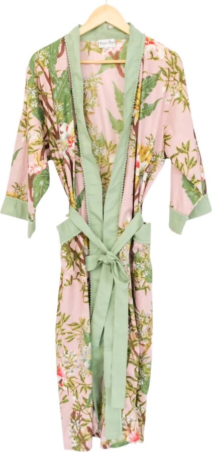 Rahab's Rope Women's Indian Cotton Robe In Paradise - ShopStyle