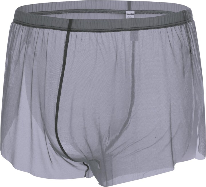 JINSHI See Through Mesh Underwear Mens Sexy Boxer Briefs Transparent ...