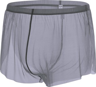 JINSHI See Through Mesh Underwear Mens Sexy Boxer Briefs Transparent ...