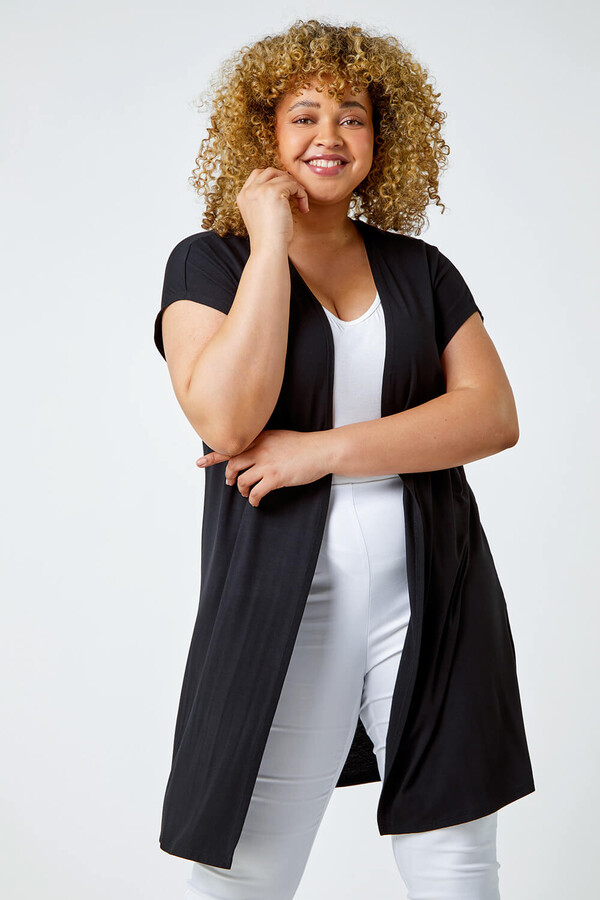 Roman Curve Roman Originals Curve Longline Stretch Cardigan - ShopStyle