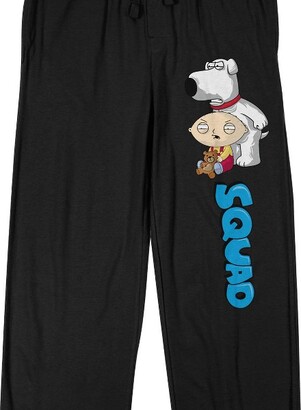 Family Guy Stewie & Brian Squad Men's Black Sleep Pajama Pants-XXL ...